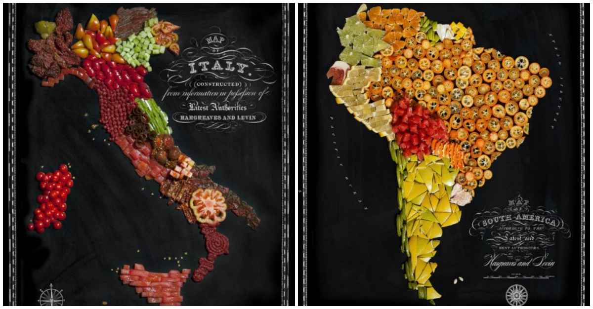 11 Mapas Hechos Con Las Comidas Que Representan Cada País | delicias.tv ...
