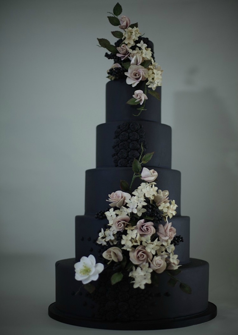 ¿Te Gusta El Color Negro? Mira Estos Elegantes Pasteles De Boda ...